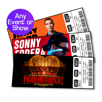 Personalised Souvenir Gift Tickets | KeepsakeTicket – Keepsake Ticket