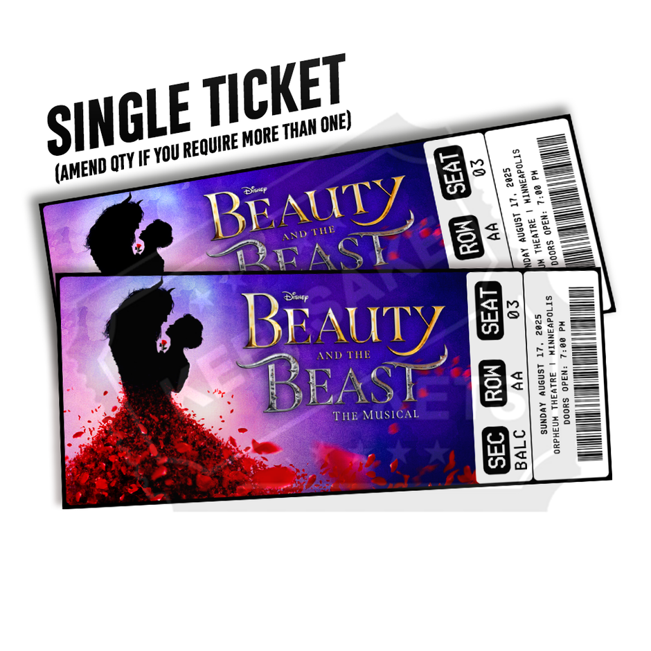 Personalised Souvenir Gift Tickets | KeepsakeTicket – Keepsake Ticket